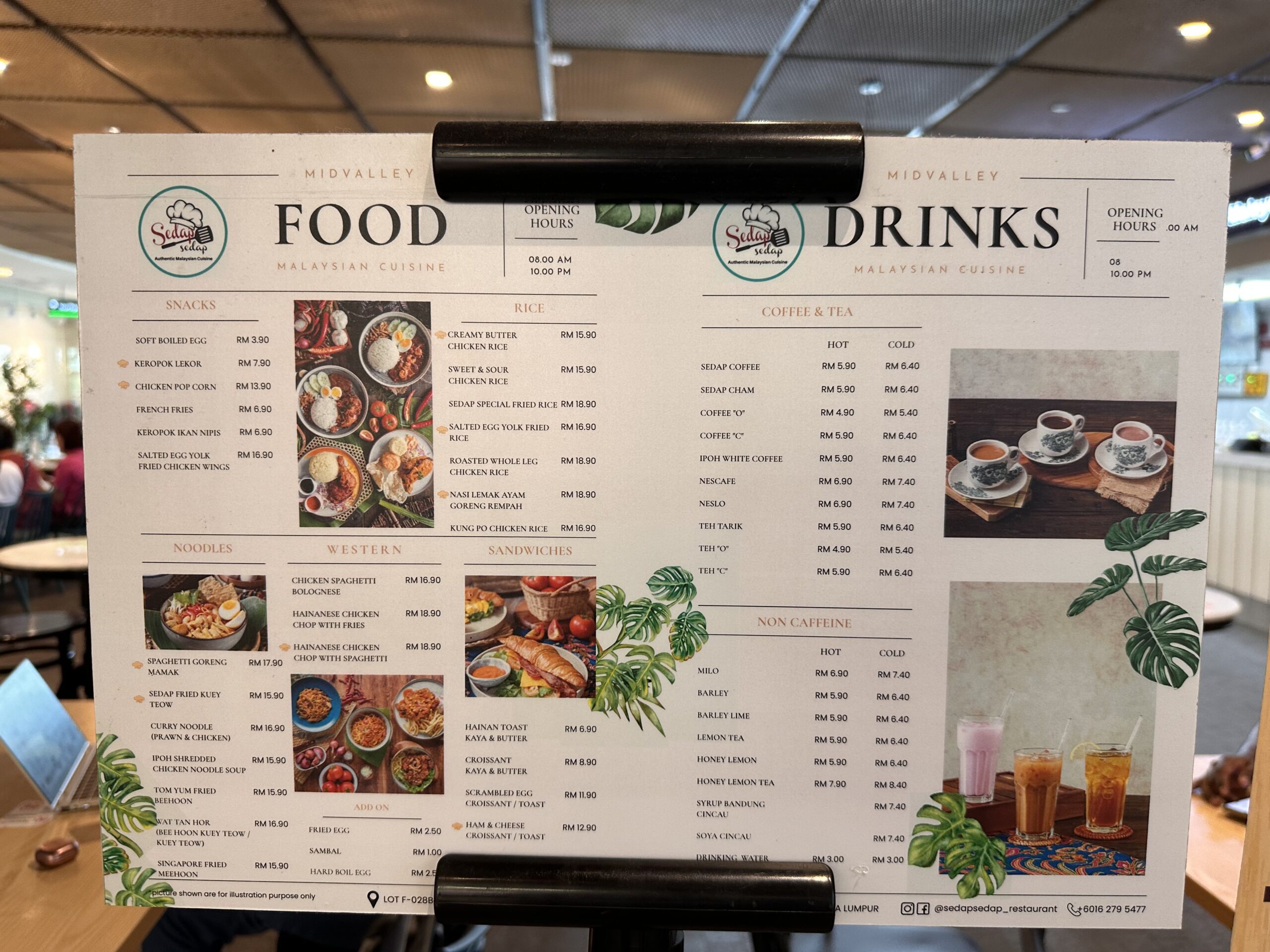 Sedap Sedap Midvalley - Menu Images | Food Directory